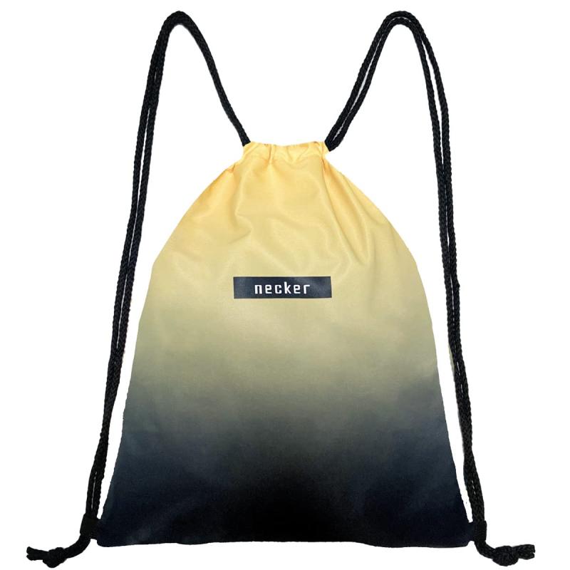 [necker] ナップサック ジムサック 【 ジム 部活 通学にも使える】【内ポケット付】 大容量 スポーツバッグ シューズケース 体操服入れ プールバッグ 巾着 リュック【たっぷり収納できる大容量ナップサック 】A4書類、タオル、シュー...