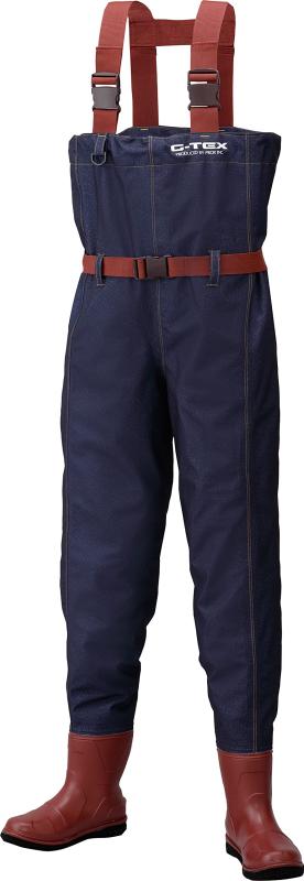 ビセオ(VICEO) G-TEXデニムウェダー チェスト丈 ソールタイプ：フェルト(VC504)/ラジアル(VC505) サイズバリエーション豊富/デニム調生地の透湿フィッシングウェダー