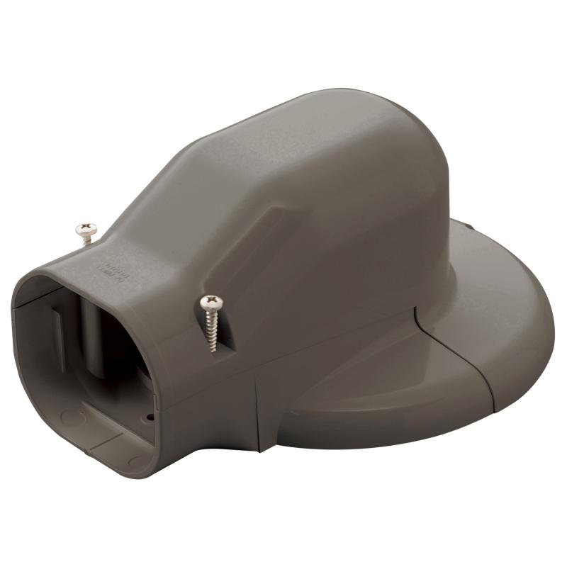 因幡電工 配管化粧カバー ウォールコーナーエアコンキャップ用 壁面取り出し