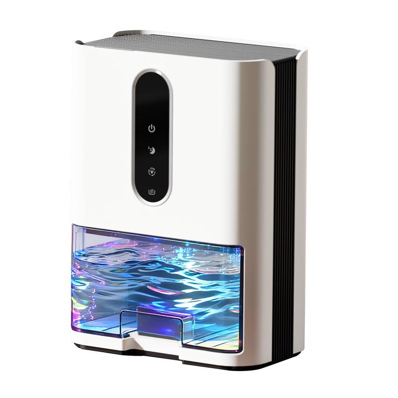 Sythdio Myth 小型除湿機 除湿器 静音 省エネ 2L大容量 満水自動停止 500ml/日除湿量 強力除湿 パワフル除湿 睡眠モード 集塵フィルター/湿気/梅雨対策/結露/カビ防止 タッチスクリーンボタン 連【湿気対策・省エネ性能...