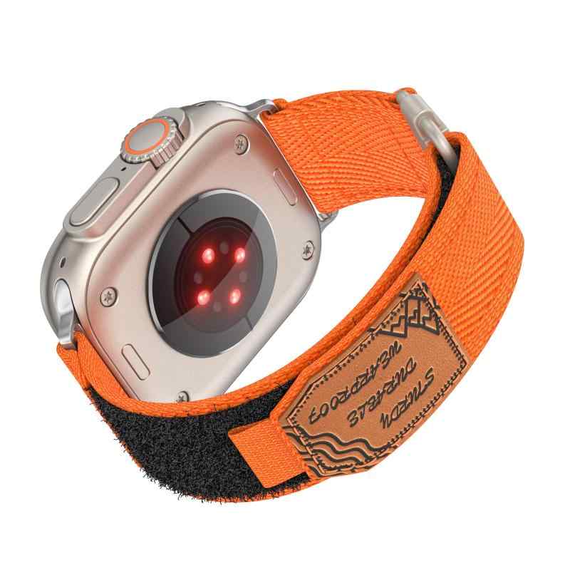 [CASTLELIFE] コンパチブル Apple Watch バンド ナイロン スポーツ バンド 通気 49mm 46mm 45mm 44mm 42mm 41mm 40mm 38mm アップルウォッチ用のベルト マジックテープ 柔軟 調整...