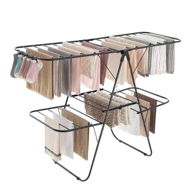 SONGMICS 物干しラック 室内 物干しスタンド 洗濯干し 布団干し タオル干し 折り畳み