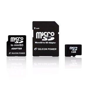 SILICONPOWER microSDカード 1GB SP001GBSDT000V30