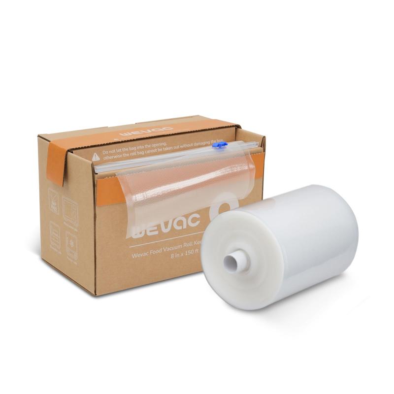 Wevac 真空パック袋 真空パックロール 真空ぱっくん 替えロール 真空袋 自由にカット エンボス加工 脱気しやい 密閉性 野菜 お米 お魚 犬のフード 鮮度長持ち 食品保存 PE+PA安全素材 低温調理
