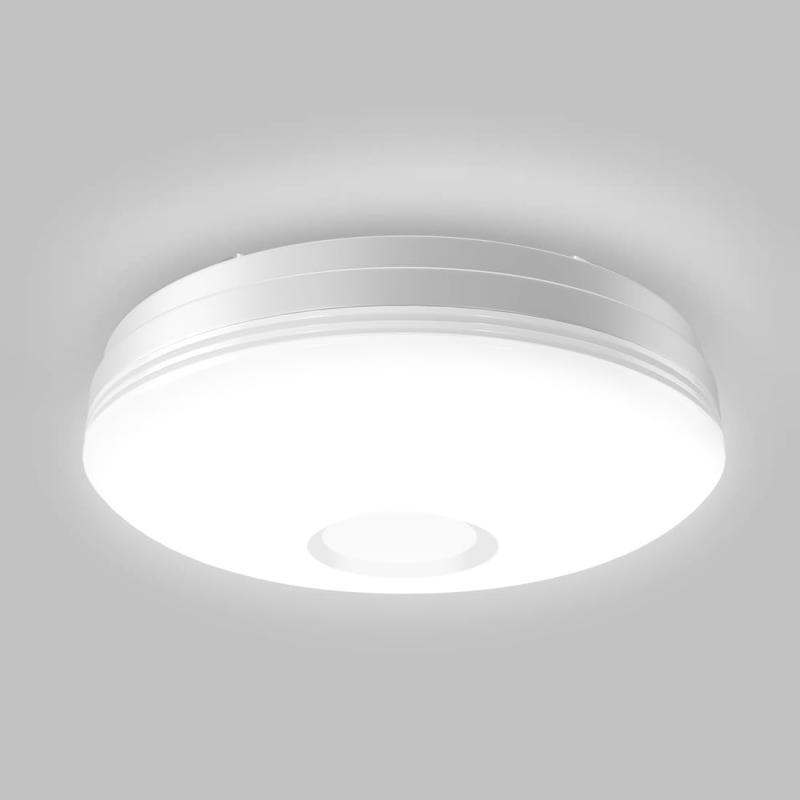 POOPEE LEDセンサーライト 小型 人感センサー付 LEDシーリングライト 4畳 照明器具 玄関灯 廊下灯 10W消費電力 60W相当 1100lm 天井照明 取付簡単 昼白色 電球色 日本語説明書