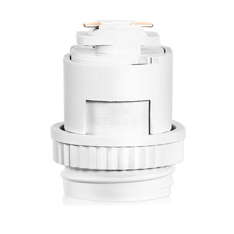 Aiwode ライティングレールソケット ダクトレール専用 電球ソケット E26口金 LED専用レール照明器具 天井照明 ロック機構により脱落を防止 適用 植物育成ライト LED電球 エジソン電球