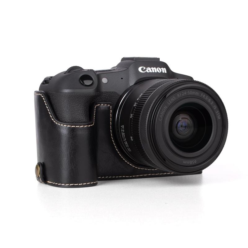 Rieibi EOS R8 ケース,Canon eos r8用 カバー eos r8 保護ケース eos r8カメラボディケース PUレザー 電池交換でき 三脚設置でき【対応機種】：Canon eos r8(その以外の機種に対応できません)...