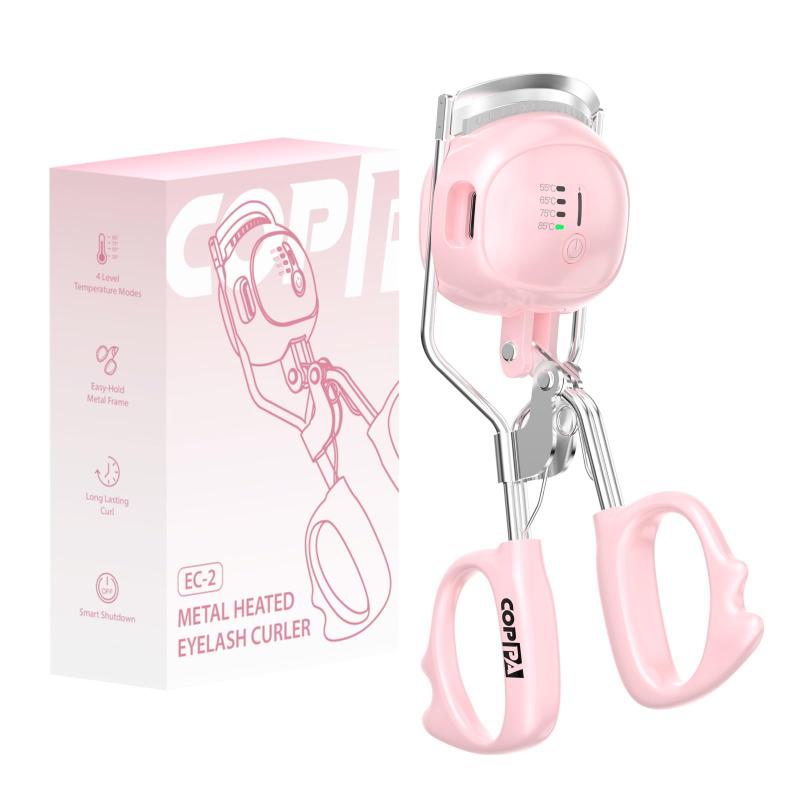 Coppa EC-2 ホットビューラー まつ毛カーラー 充電式 まつ毛 ビューラー アイラッシュカーラー 両用 長時間キープ やけど防止 USB給電 まつげ【お手入れは水洗いで清潔×品質】睫パーマ本製品は先端部分がシリコンで覆われているので...