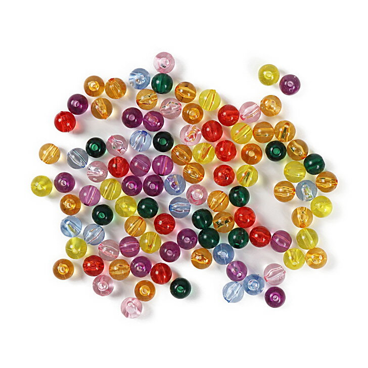 商品説明サイズ(ミリ)8ミリ10g(約30個),10ミリ10g(約16個),12ミリ10g(10個) 穴径約2mm特徴 アクリル樹脂やプラスチックでできた半透明ビーズ。 子ども用,お数珠教室用,初めての人の練習用に最適です 。注意事項 安価...