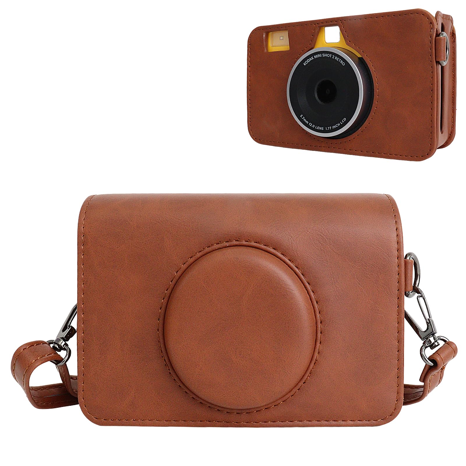 ブランド: HIYQIN 型番: C210R-NEW-BR カラー: ブラウンPUケース。 サイズ: KODAK C210R NEWER CASE