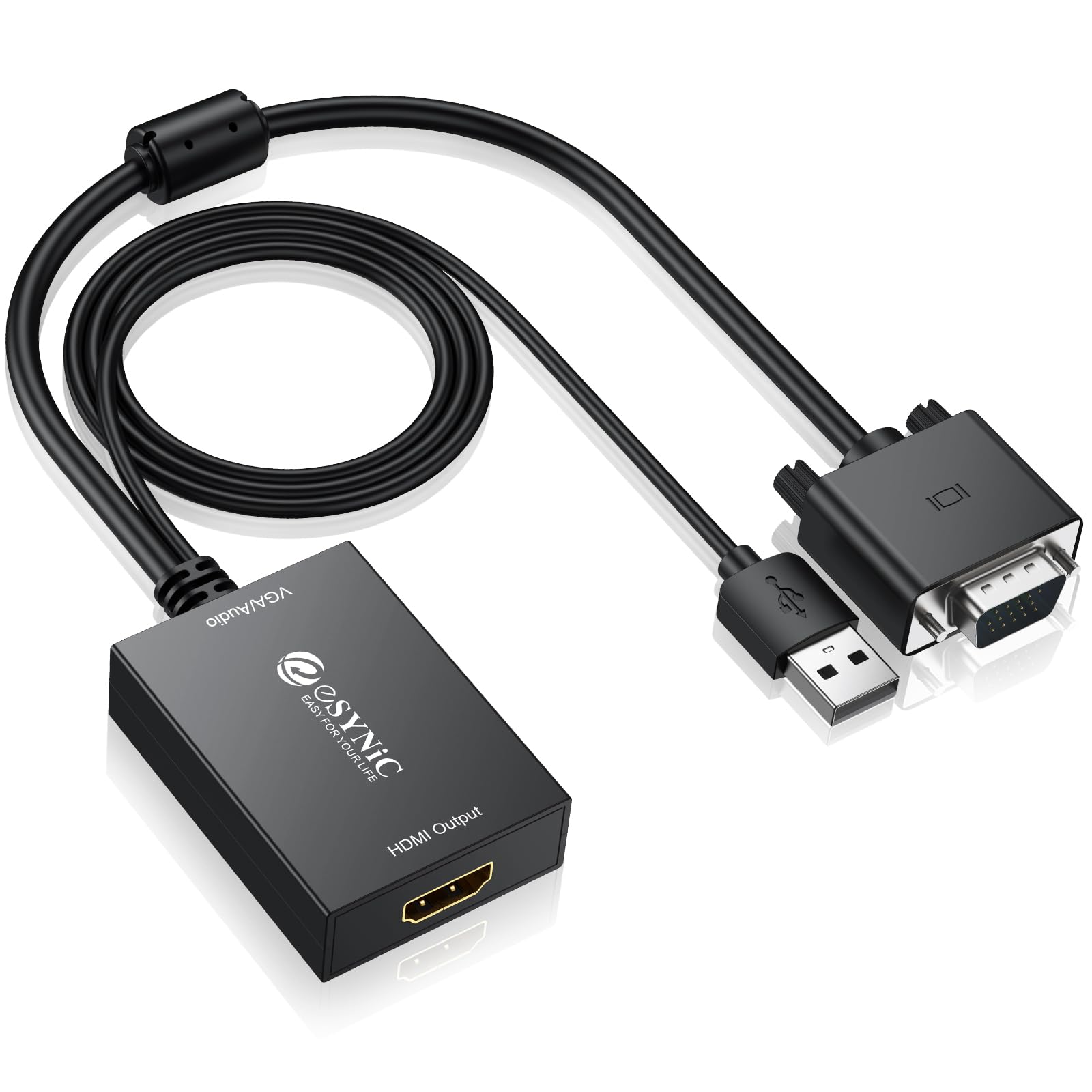 ブランド: eSynic 型番: VGA to HDMI カラー: ブラック
