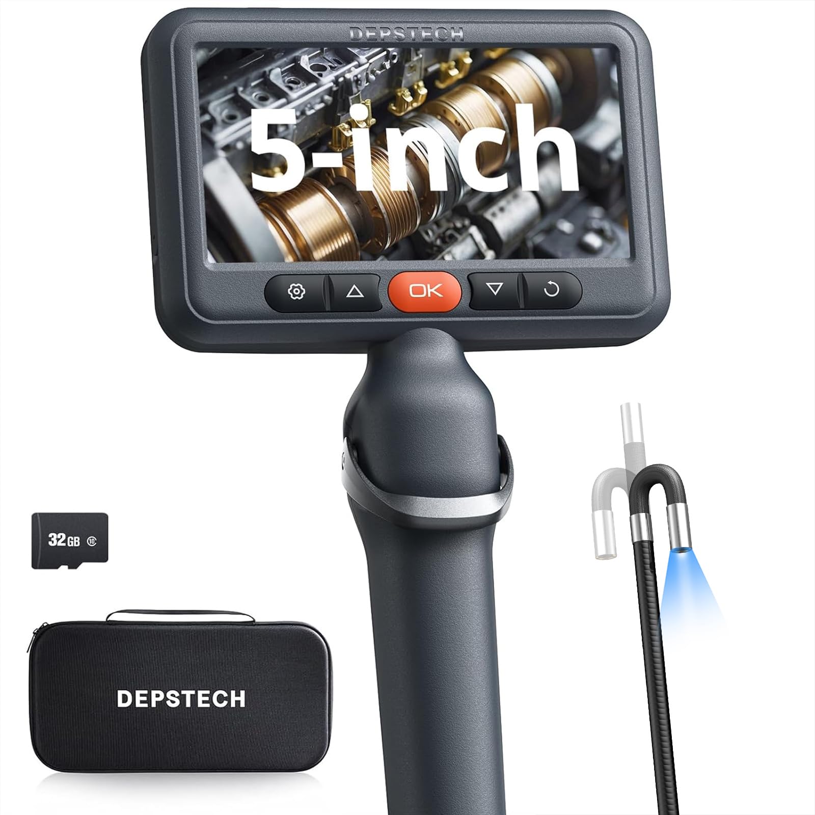 ブランド: DEPSTECH 型番: DS660-1.5M カラー: ブラック サイズ: 1.5M半剛性ケーブル-シングルレンズ