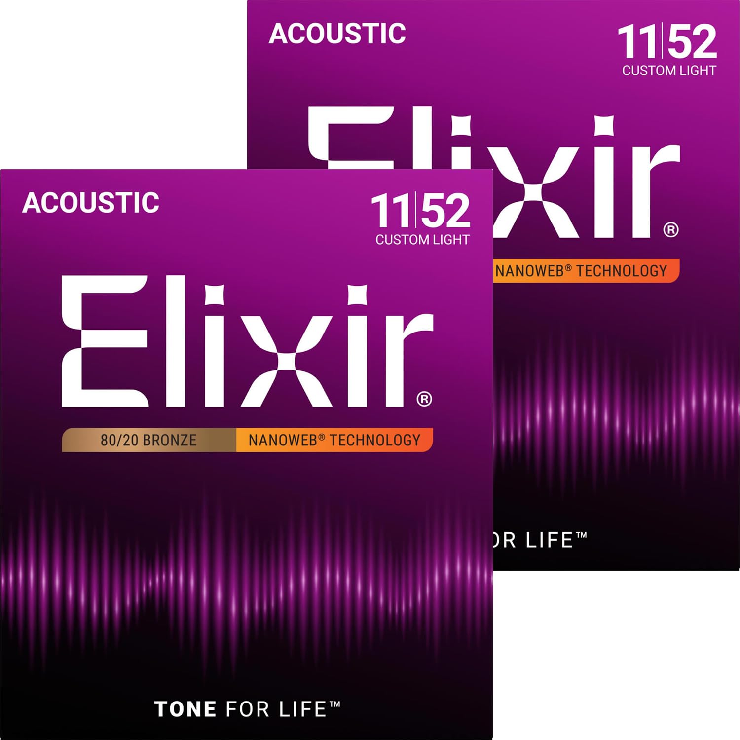 ブランド: ELIXIR(エリクサー) 型番: #11027 2pack カラー: 2セット サイズ: Custom Light .011-.052