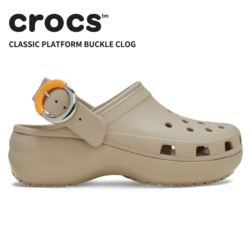 商品詳細 ブランド クロックス/ crocs モデル名 CLASSIC PLATFORM BUCKLE CLOG 品番213230-2nm ヒールの高さ約4.2cm 重さ（参考サイズ）262g(23cm) 生産国中国 素材 アッパー/合成樹...