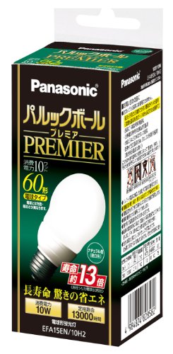 ・ EFA15EN10H2・サイズ:外径5.5×長さ11.0cm・本体重量:0.075Kg・定格電圧:100V 50/60Hz共用・定格消費電力:10W・定格寿命:13 000時間(定格寿命は平均値であり、値ではありません。)●長寿命約13...