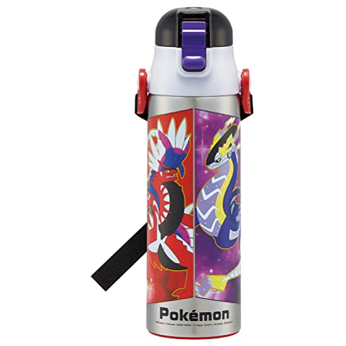 直飲み・ポケットモンスター 1個 (x 1) SDC6N-A・・Color:ポケットモンスター・容量:580ml/サイズ:直径7.3×高さ24.5cm/原産国:中国・保冷専用真空二重構造まほうびん/保冷効力:8度以下（6時間）/ワンプッシュ...