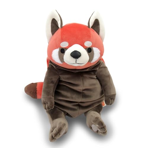 もちれっさー・赤茶 L MORS-0350R・・Style:もちれっさーColor:赤茶Size:L・【もちシリーズに待望のレッサーパンダが登場です】両手をあげさせると威嚇のポーズが出来ます。おしゃれなマロ眉とふさふさなほっぺでとてもインパ...