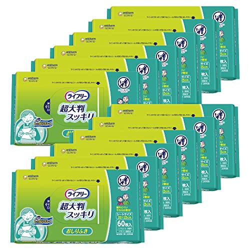 ・ 60枚×12個 ・・Size:60枚×12個PatternName:720枚(60枚×12)・大人用おしりふき説明 1枚でスッキリふける超大判のおしりふきです。便をふくときも汚れが手につきません。超大判25×20cm。ラインまで引っぱっ...