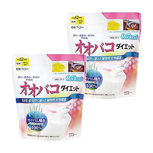 ・ホワイト 62日×2個 ・・FlavorName:オオバコダイエット約62日×2個・オオバコ100％。食品添加物不使用・無香料。ダイエット低カロリー食品。商品紹介 ●オオバコ（プランタゴ、オバタ／サイリウム）の種子の皮を砕いた物で、食物繊...