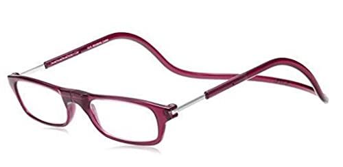 老眼鏡・ボルドー +2.50-(FREEサイズ) Clic Readers・・Color:ボルドーSize:+2.50-(FREEサイズ)・[フレーム横幅]:140mm^[奥行き]:200mm(約20mm調節可能)^[レンズ横幅]:49mm...