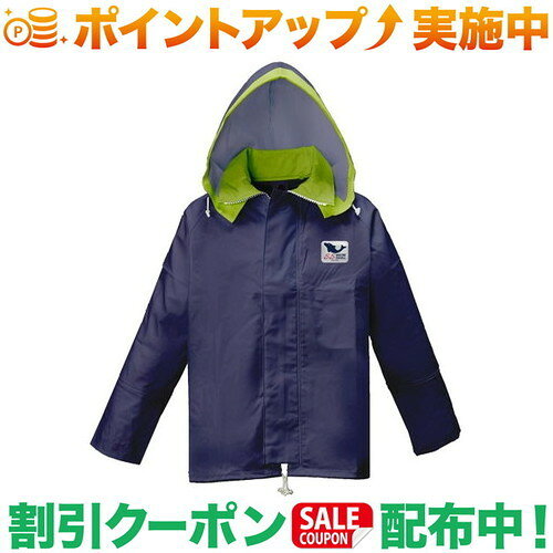製品スペックサイズ：S/M/L/LL/3L/4L（S/4Lは受注生産）カラー：28ネイビー/32ライム入数：20素材：[表地]塩化ビニール（耐寒加工）：：：[裏地]ナイロン66・高周波ウェルダーによる溶着で防水加工・表地に高品質塩化ビニール...