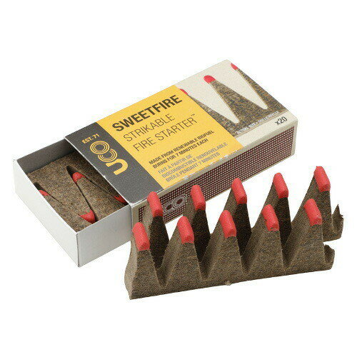 再生可能なバイオ燃料であるサトウキビのバガスを原料にした着火材。ベジタブルワックスを染み込ませているので、有害な煙をだすことなく環境に害なく安全に着火できます。サイズ:115×65×30mm内容:20本入り燃焼時間:7分生産国:MADE I...