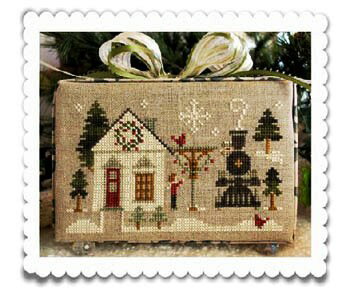 ☆クロスステッチ・チャート☆Little House Needleworks“Hometown Holiday-Main Street Station”☆英語表記☆ステッチカウント81W×50H