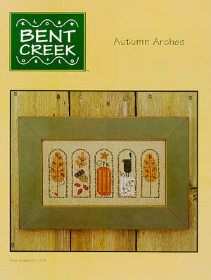 ☆クロスステッチ・チャート☆Bent Creek“Autumn Arches”☆英語表記☆ステッチカウント154×68☆