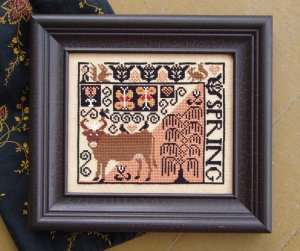 ☆クロスステッチ・チャート☆Carriage House Samplings“Spring” ☆英語表記☆ステッチカウント96W×80H☆