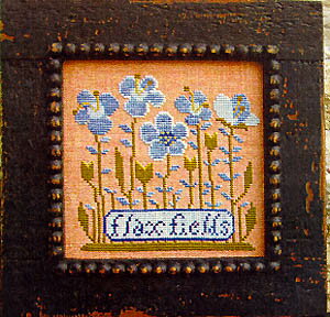 ☆クロスステッチ・チャート☆Carriage House Samplings“Flax Fields” ☆英語表記☆ステッチカウント77W×75H☆