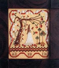 ☆クロスステッチ・チャート☆Carriage House Samplings“The Old Fruit Tree”☆英語表記☆デザインサイズ111W×120H☆