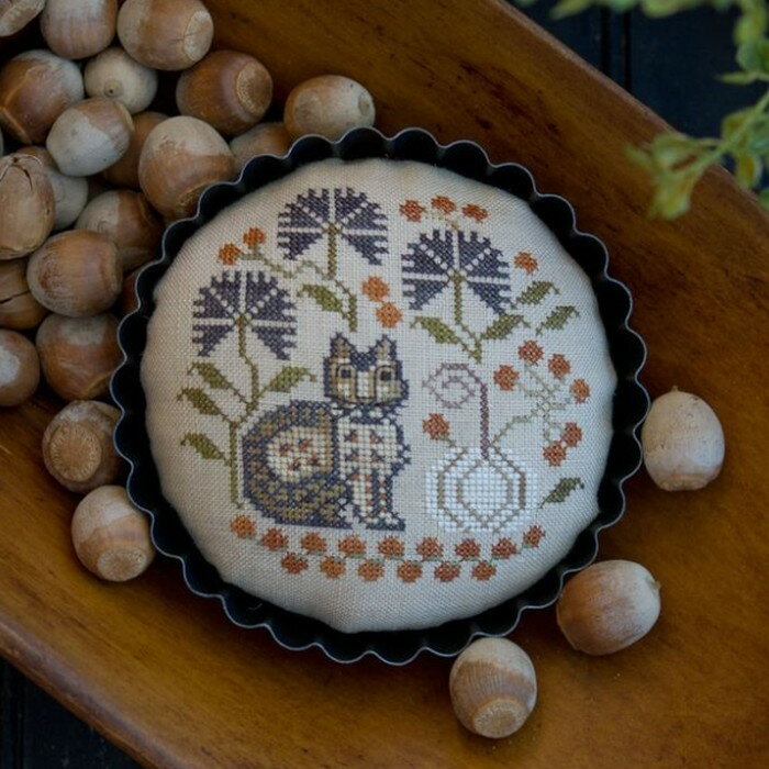 ☆クロスステッチ・チャート ☆Plum Street Samplers“Blackberry House” ☆ステッチカウント・67W×65H ☆英語表記