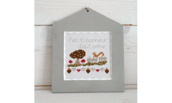 ☆クロスステッチ・チャート☆Une Croix le Temps d'un The“#1211”☆フランス語表記☆ステッチカウント53W×48H☆