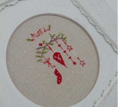 ☆クロスステッチ・チャート☆Une Croix le Temps d'un The“#1311”☆フランス語表記☆ステッチカウント94W×79H☆