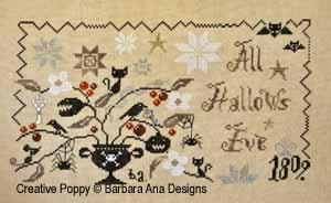 ☆クロスステッチ・チャート☆Barbara Ana Designs” A wicked plant (All Hallows Eve) ”☆英語表記☆ステッチカウント171W×98H