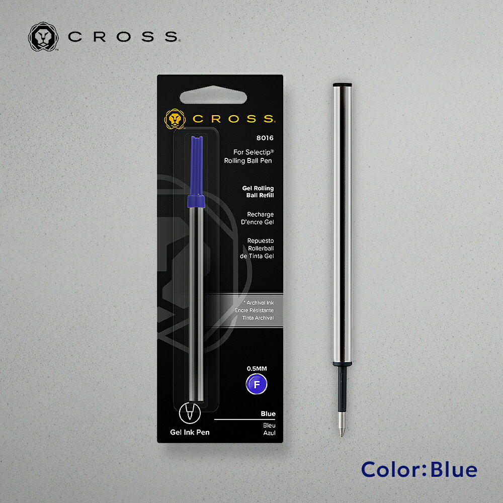 【商品詳細】 カテゴリー ボールペン＞消耗品 商品名 【CROSS 直営店】 クロス リフィル 消耗品 セレクチップローラーボール替芯（ジェルインク）F 青 カラー 8016/ブルー サイズ F（細字） ボールサイズ： 0.5mm 原料 水...