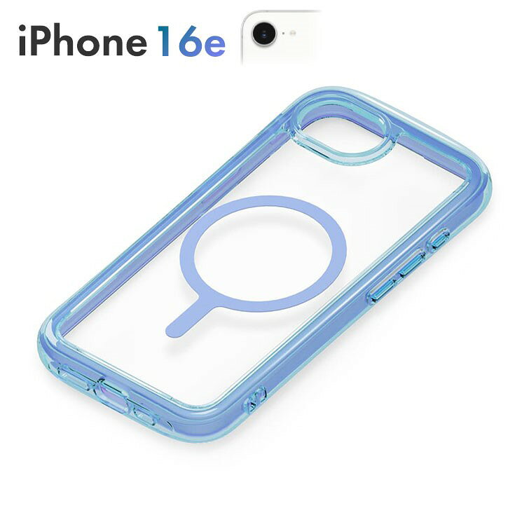 対応機種 iPhone16e デザイン・カラー・種類 ネオンブルー 商品説明 「PG-25KMA07BL」は、各種MagSafeアクセサリーに対応した360°エアクッション構造でiPhone本体を衝撃から守るiPhone 16e用 エアクッ...