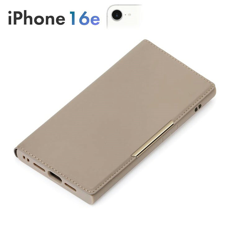 対応機種 iPhone16e デザイン・カラー・種類 ベージュ 商品説明 「PG-25KMC02BE」は、MagSafe対応メタルリングを内蔵したiPhone 16e用 クリアフリップケースです。手にフィットするスクエアデザイン。背面のメタ...