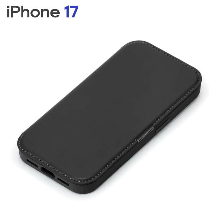対応機種 iPhone17 デザイン・カラー・種類 ガラスフリップケース (ブラック) 商品説明 デザインと機能性を追求したiPhone17用 ガラスフリップケースです。スタイリッシュなラウンドデザイン。風合い良い上質なPUレザー素材のカバ...