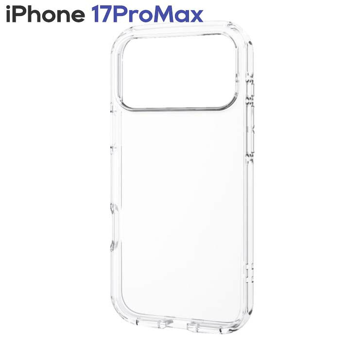 商品説明 ■対応機種：iPhone 17 Pro Max ■セット内容：ケース本体×1、ストラップホールシート(1つ穴・半透明タイプ)×1、メタルステッカー×1 ■材質：ケース本体:TPU(熱可塑性ポリウレタン)、ストラップホールシート:P...