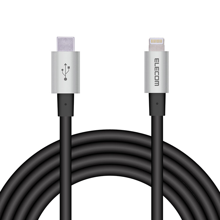 ■Lightningコネクタを搭載したiPhone・iPod・iPadと、USB-Cポートを搭載したパソコンを接続し、充電・データ転送ができるUSB-C to Lightningケーブルです。■USB Power Deliveryに対応し最...