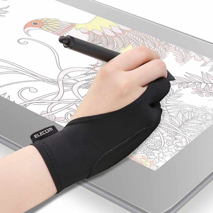■タブレット、ペンタブレット用誤操作防止2本指グローブです。■グローブの画面接触部分に非通電パッドがついているので、絵を描くときに画面に接触した手による誤操作を防止します。■タッチペンやスタイラスでタブレットに絵を描く際の手と画面との摩擦を...