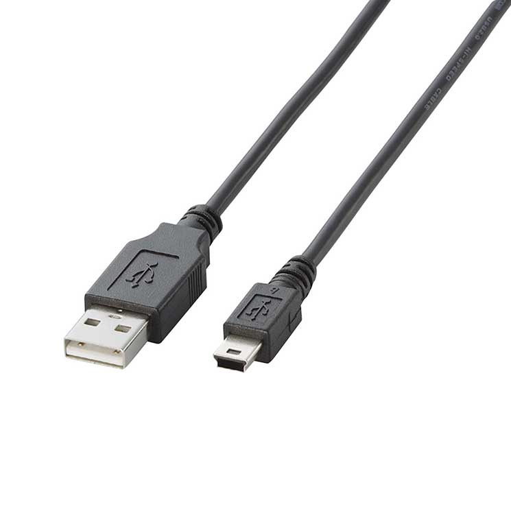 パソコンやゲーム機に、USB(mini-Bタイプ)のインターフェイスを持つ外付けハードディスクドライブやデジタルカメラ、ポータブルゲーム機などの周辺機器を接続できる、A-mini-BタイプのUSB2.0ケーブルです。■コネクタ形状：USB(...