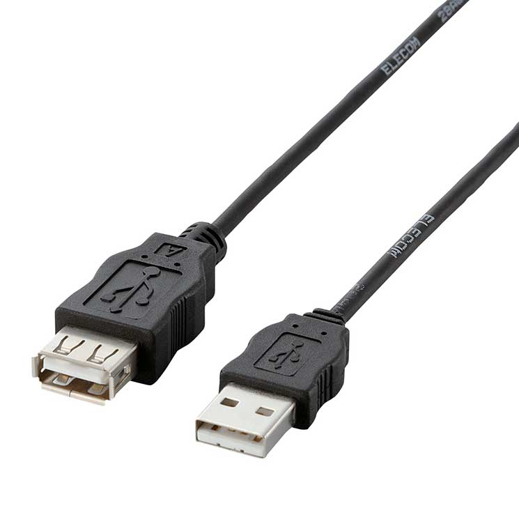 USB2.0機器との接続を延長できる、EU RoHS指令準拠(10物質)の環境にやさしいUSB延長ケーブル。パソコン本体またはゲーム機本体とUSBキーボード、USBマウス等のUSB周辺機器との接続を延長できます。■コネクタ形状：USB(A)...