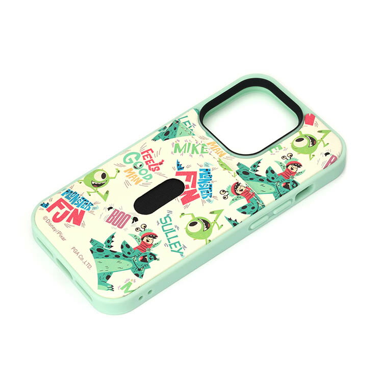 対応機種 iPhone 14 Pro デザイン モンスターズ・インク 特徴 「PG-DPT22Q18MOI」は、ピクサーキャラクターデザインの2022年 iPhone 6.1inch トリプルカメラ用タフポケットケースです。MIL規格（MI...