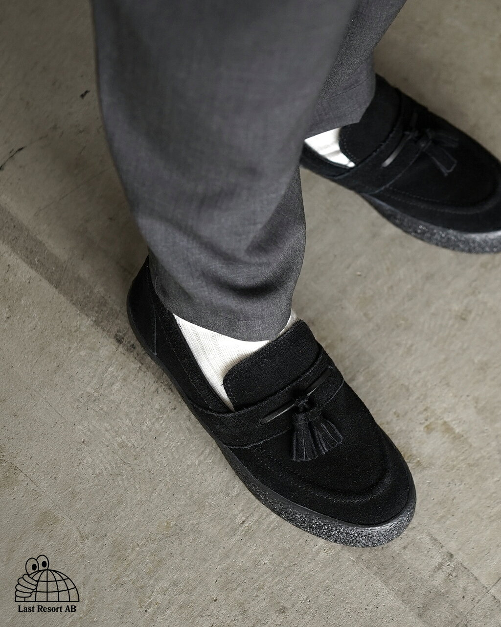 スリップオンとローファーのハイブリッド Last Resort AB / ラストリゾートAB「 VM005 Loafer suede 」 【デザイン】オーセンティックなローファーの佇まいに、スリッポンの手軽さをミックスした一足。スウェーデン...