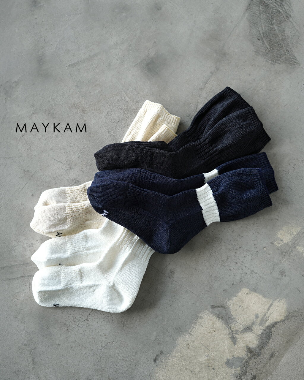 メーカー希望小売価格はメーカー商品タグに基づいて掲載しています和紙の清涼感でドライに快適 MAYKAM / メイカム「 PAPER SOCKS 」 【デザイン】軽やかな履き心地を求める方におすすめの「MAYKAM PAPER SOCKS」。...
