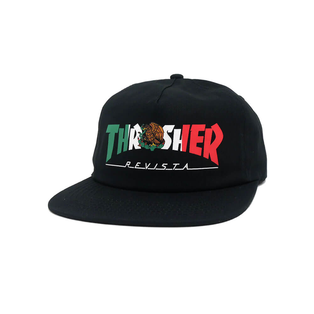 【THRASHER / CAP】 スケボー・スケートボードの老舗雑誌、THRASHER（スラッシャー）のキャップです。 フロントプリントが施されています。 アジャスター（スナップバック）で調節して被ります。 【素材】 コットン 100%。 ...