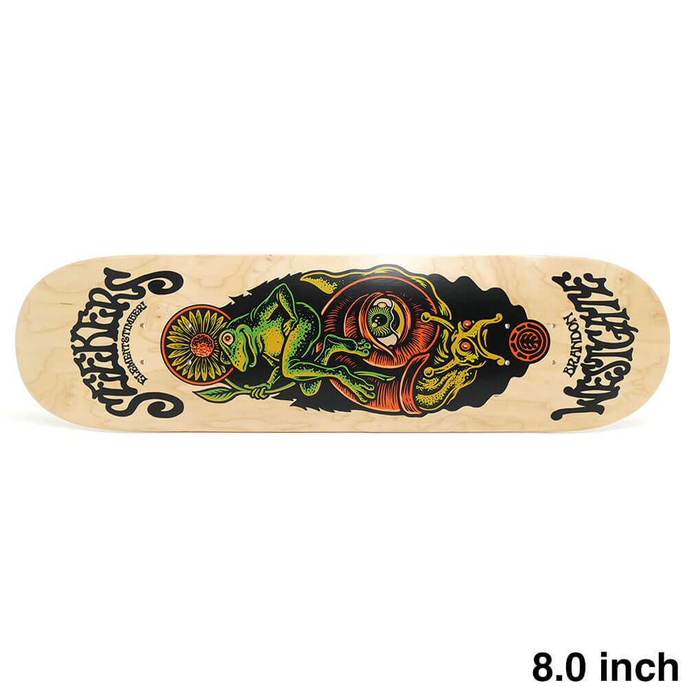 【ELEMENT / DECK】 スケボー・スケートボードの老舗デッキブランド、ELEMENT（エレメント）。 長さ：80.9cm　/　幅：20.4cm ノーズ：18.3cm　/　テール：16.7cm ウィールベース：35.6cm コンケー...