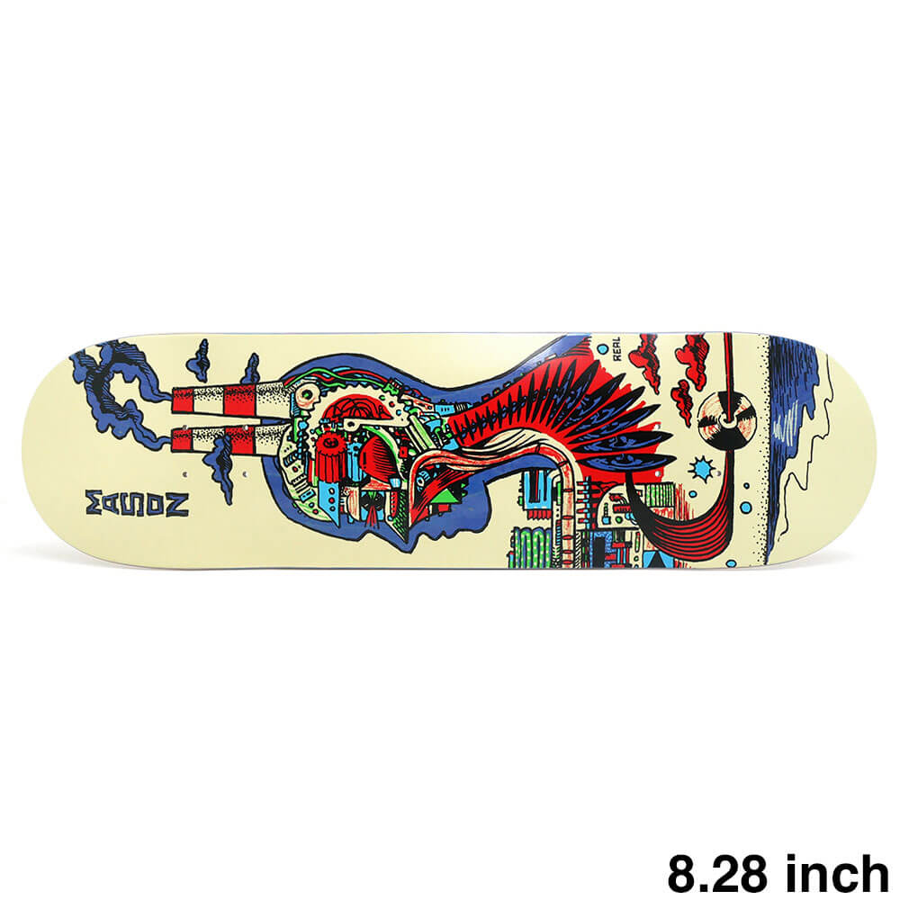 【REAL / DECK】 サンフランシスコ発信のスケボー・スケートボードの老舗デッキブランド、REAL（リアル）。 長さ：80.6cm　/　幅：21.0cm ノーズ：18.2cm　/　テール：17.0cm ウィールベース：35.3cm コ...